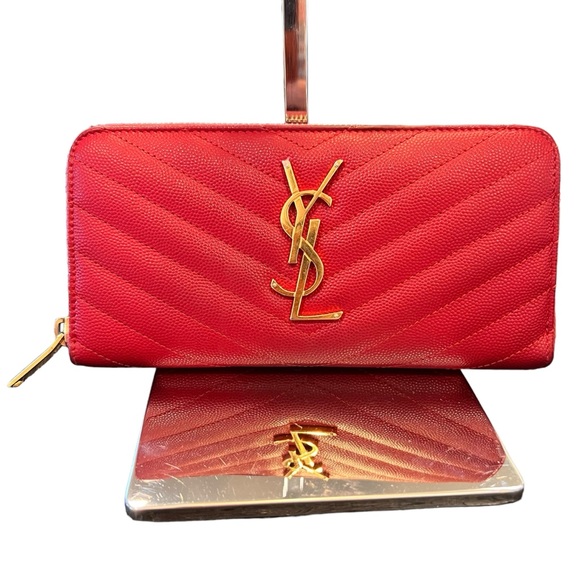 Yves Saint Laurent | Bags | Ysl Cassandra Zip Around Wallet | Poshmark